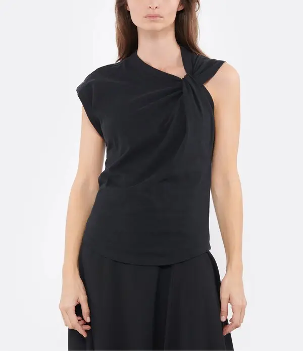 Isabel Marant Étoile Nayda Knot-detailed T-shirt - Black