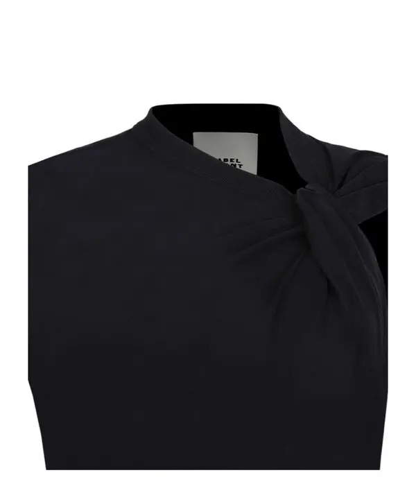 Isabel Marant Étoile Nayda Knot-detailed T-shirt - Black