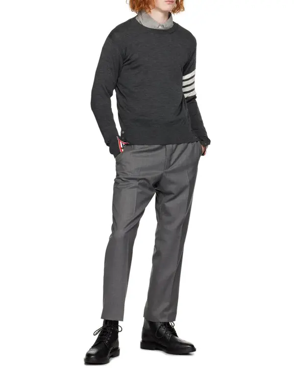 Thom Browne 4-bar Crewneck Pullover