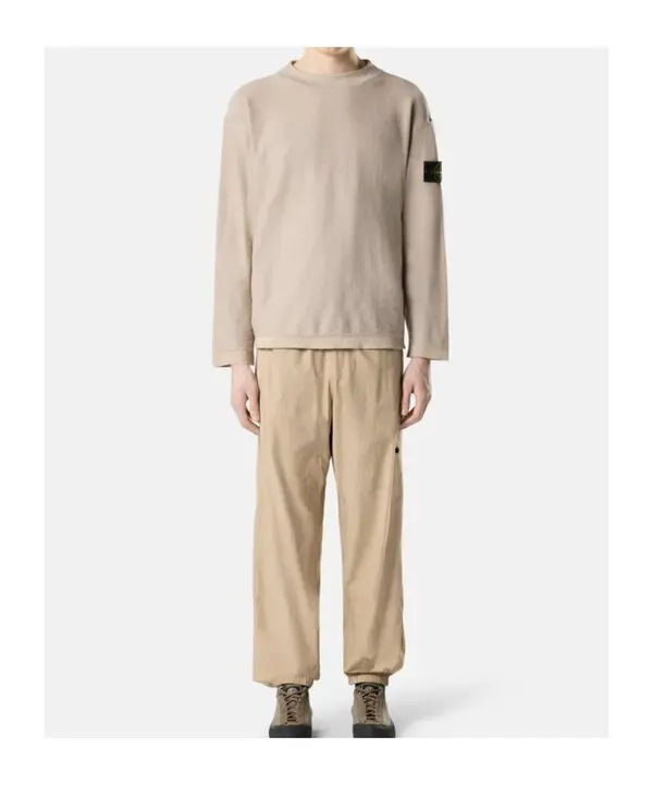 Stone Island Logo Patch Crewneck Jumper - No