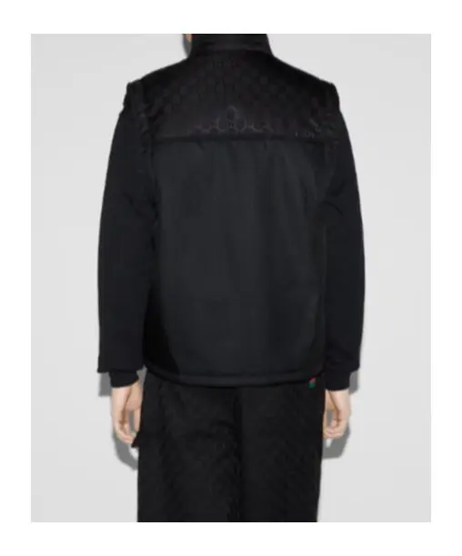 Gucci Monogramme Panelled Zip-up Vest