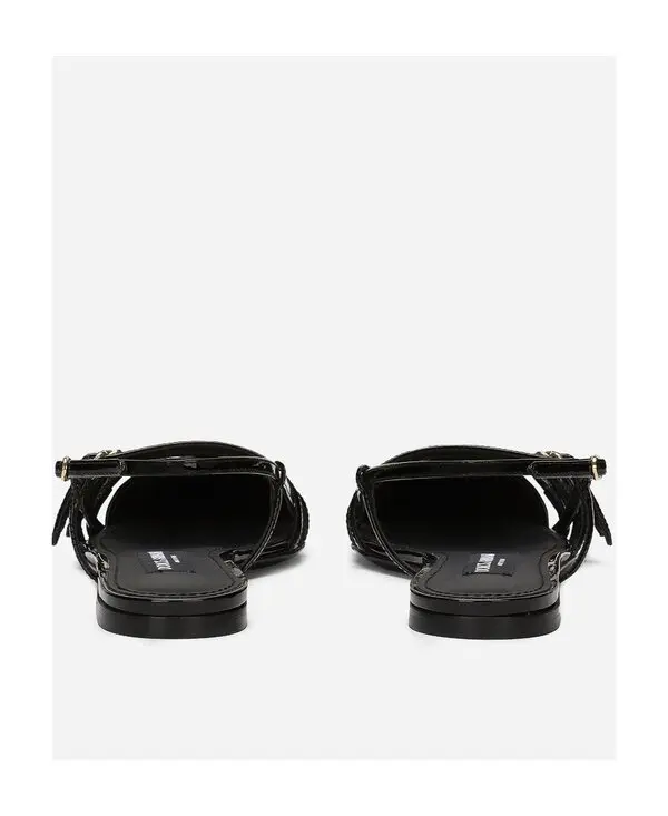 Dolce & Gabbana Pointed Toe Strap Slingbacks