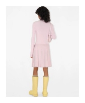 Burberry Ribbed Knit Turtleneck Jumper - Pink
