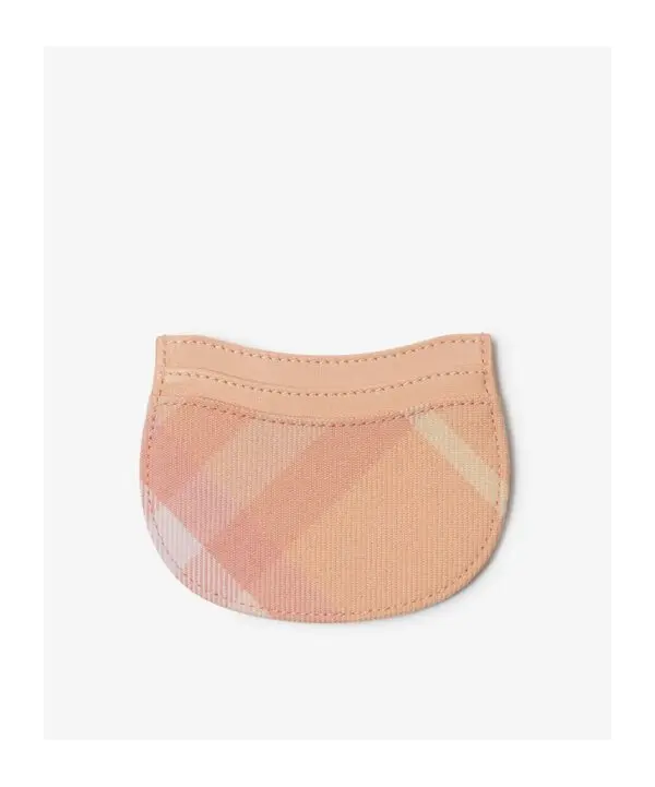 Burberry Rocking Horse Checked Card Holder - Peach