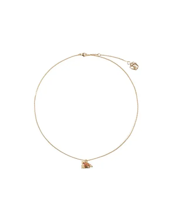 Burberry Fox Charm Necklace - Yellow
