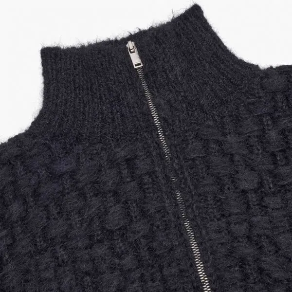 JIL SANDER High Neck Zip-up Cardigan
