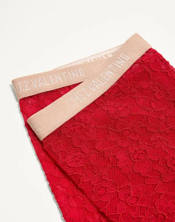 Valentino Garavani Floral Lace Tights