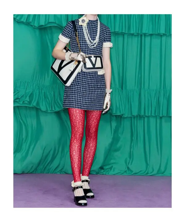 Valentino Garavani Floral Lace Tights