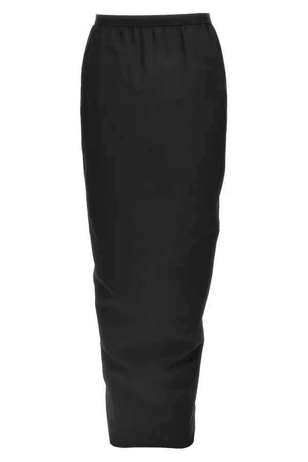 Rick Owens Pillar Maxi Skirt - Black