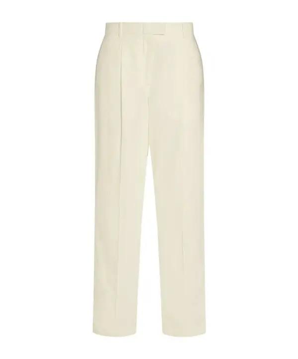 THE ROW Neriah High-waisted Tailored Pants - White