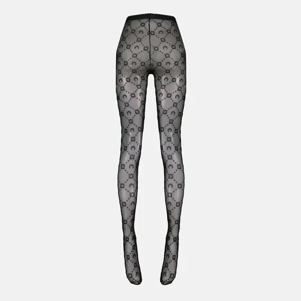 MARINE SERRE All-over Moon Printed Tights