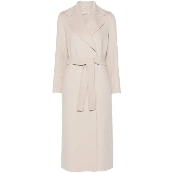 Max Mara Long Sleeved Belted Coat - Hazel