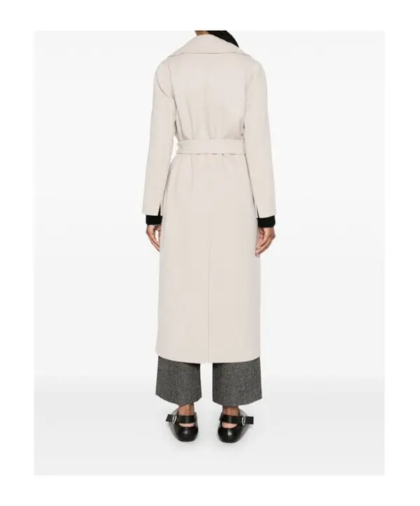 Max Mara Long Sleeved Belted Coat - Hazel