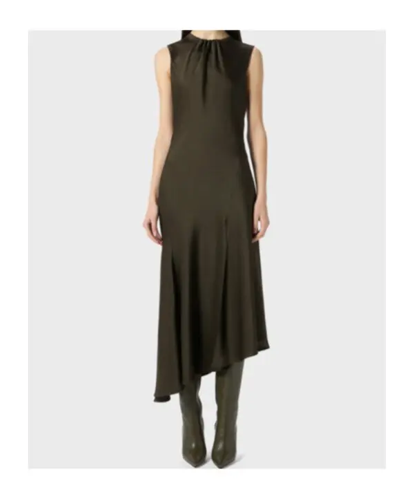 Blumarine Asymmetrical Dress With Keyhole Closure