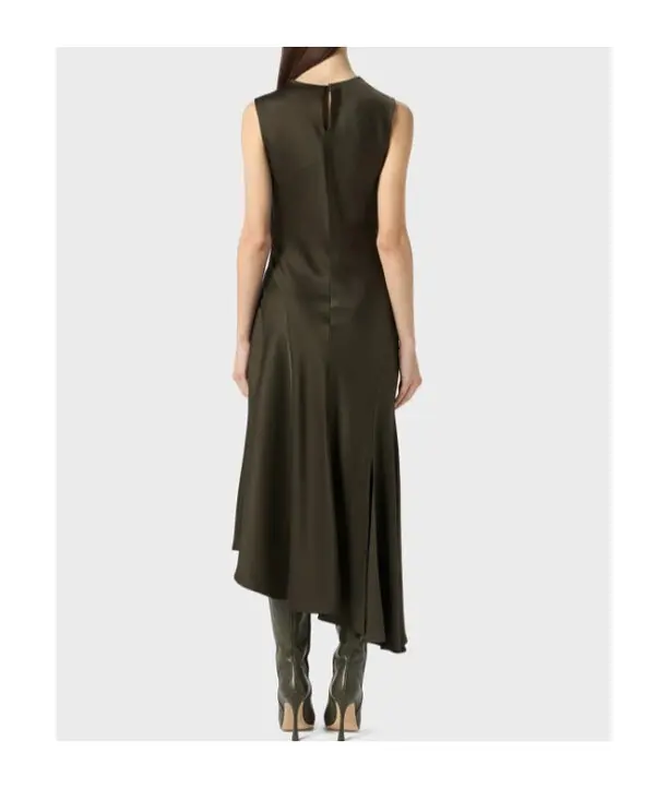 Blumarine Asymmetrical Dress With Keyhole Closure