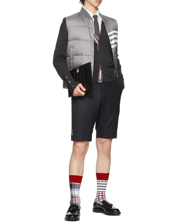 Thom Browne Pebbled Rectangular Clutch Bag