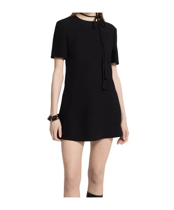 Gucci Embroidered Silk Crêpe Mini Dress