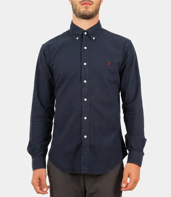 Ralph Lauren Polo Logo Embroidered Shirt - Black