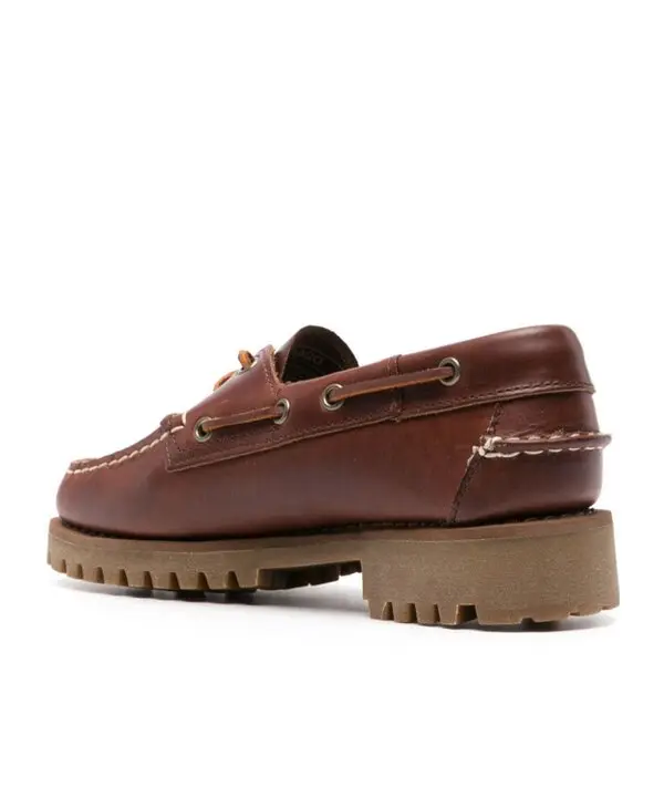 SEBAGO Ranger Waxy Lace-up Boat Shoes - Brown