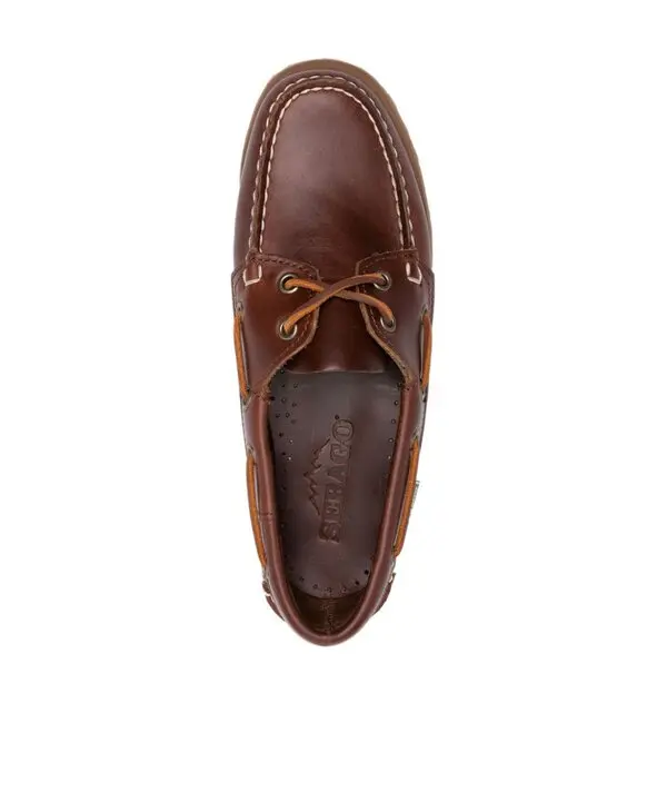 SEBAGO Ranger Waxy Lace-up Boat Shoes - Brown