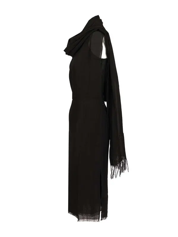 TOTEME Fringed Scarf Dress