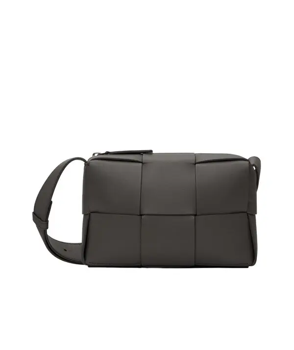 Bottega Veneta Woven Leather Shoulder Bag - Black