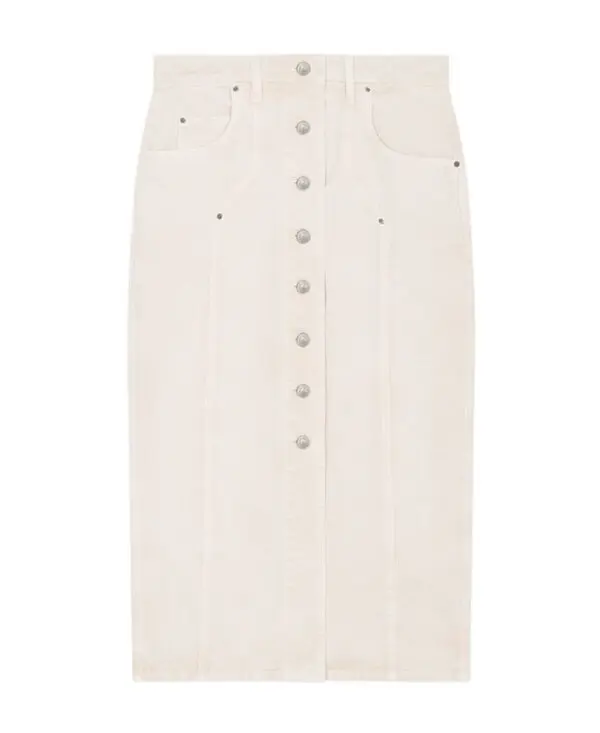Isabel Marant Étoile Buttoned Midi Skirt - Ecru