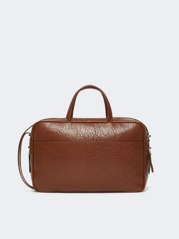 Max Mara Large Nappa Leather Boston Bag