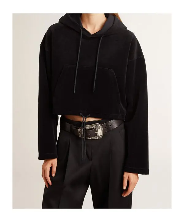 GOLDEN GOOSE Drawstring Hoodie - Black