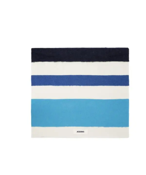 Jacquemus L'echarpe Arazzo Brushed Effect Scarf - Multicolour/blue