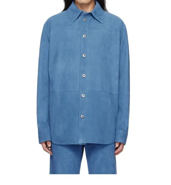 Bottega Veneta Lapel Long-sleeved Leather Jacket