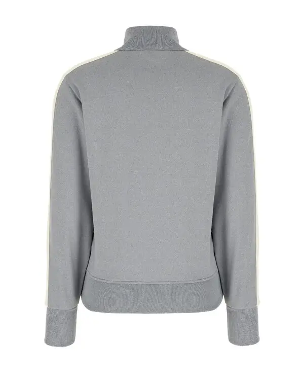 Palm Angels Track Stripe Zip-up Sweatshirt - Grey