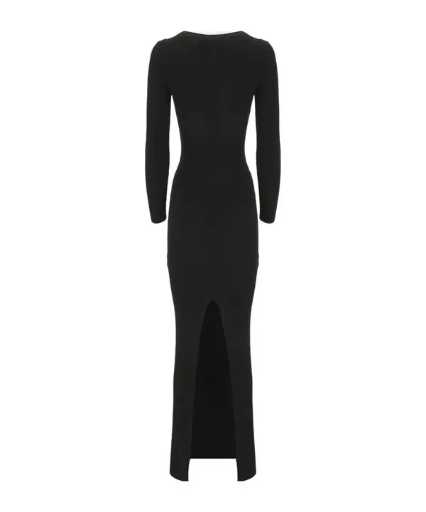 Giuseppe Di Morabito Ribbed Midi Dress With Chain Detail