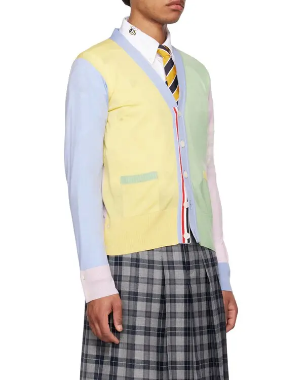 Thom Browne Multi-panel Button-fastening Cardigan