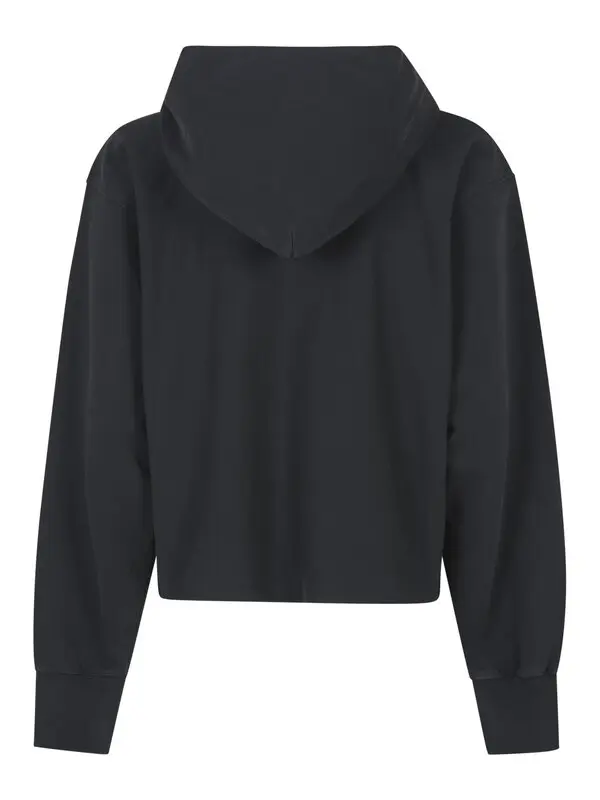 MAISON MARGIELA Embroidered Fleece Hoodie - Black