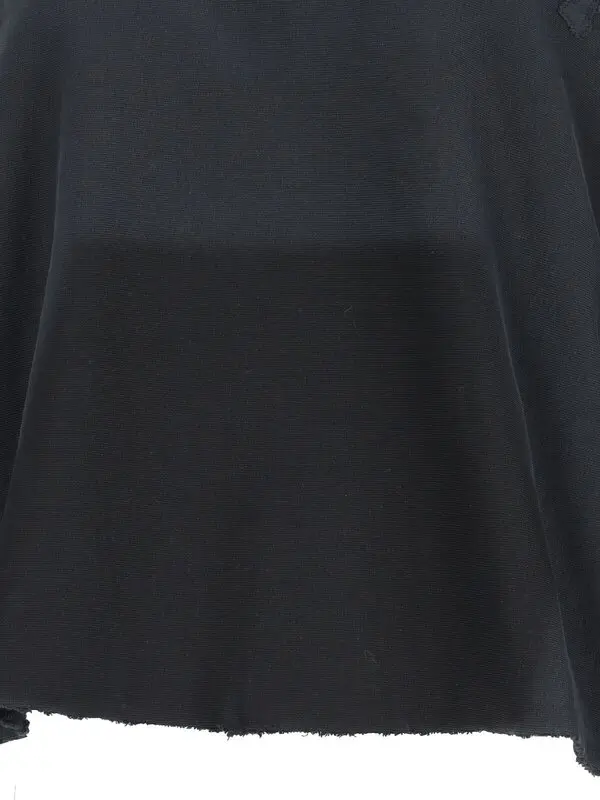 MAISON MARGIELA Embroidered Fleece Hoodie - Black