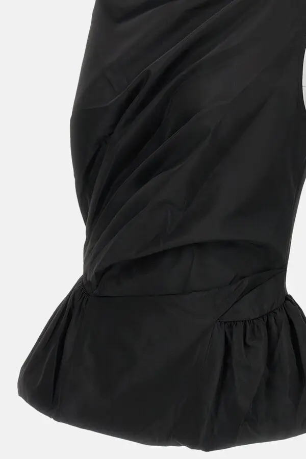 Simone Rocha Draped Bind Peplum Top
