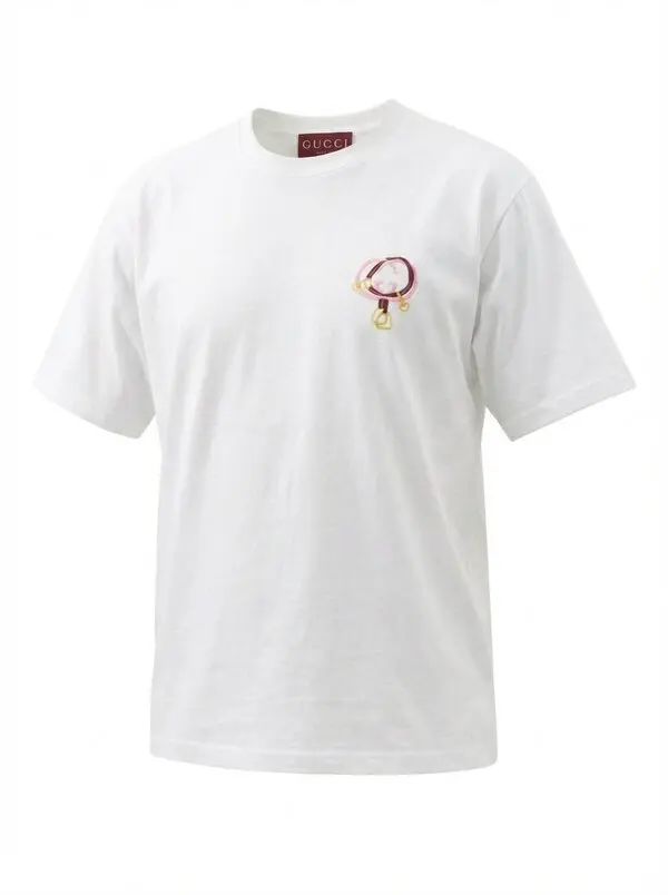 Gucci Cotton Jersey T-shirt With Embroidery - White