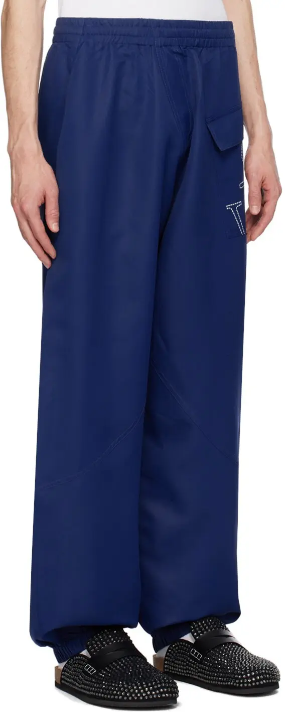 J.W.ANDERSON Jw Anderson Anchor Logo Printed Twisted Joggers