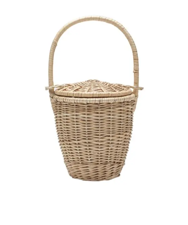 PATOU Top-handle Bucket Bag - Beige