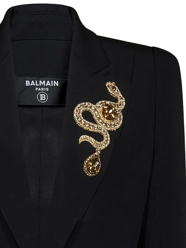 Balmain Crystal Embellished Tailored Blazer