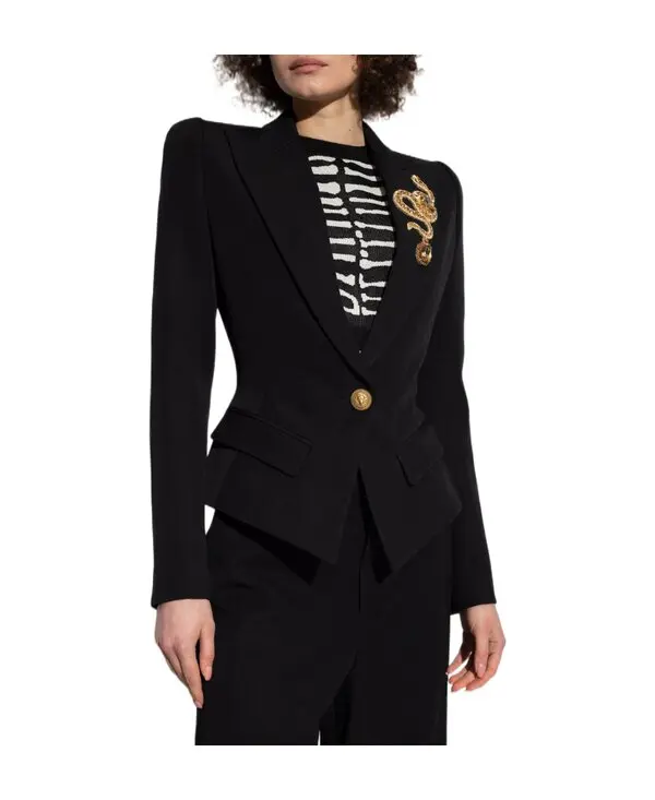 Balmain Crystal Embellished Tailored Blazer