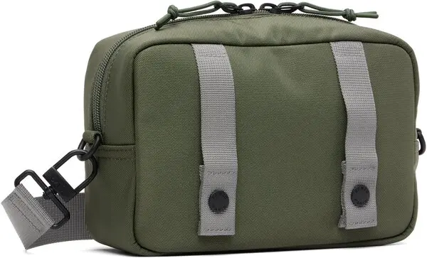 Kenzo Explorer Crossbody Bag With Embroidered Logo - Deep Khaki