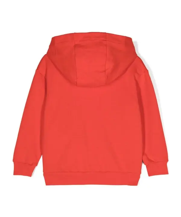 Fendi Logo Patch Zip-up Hoodie