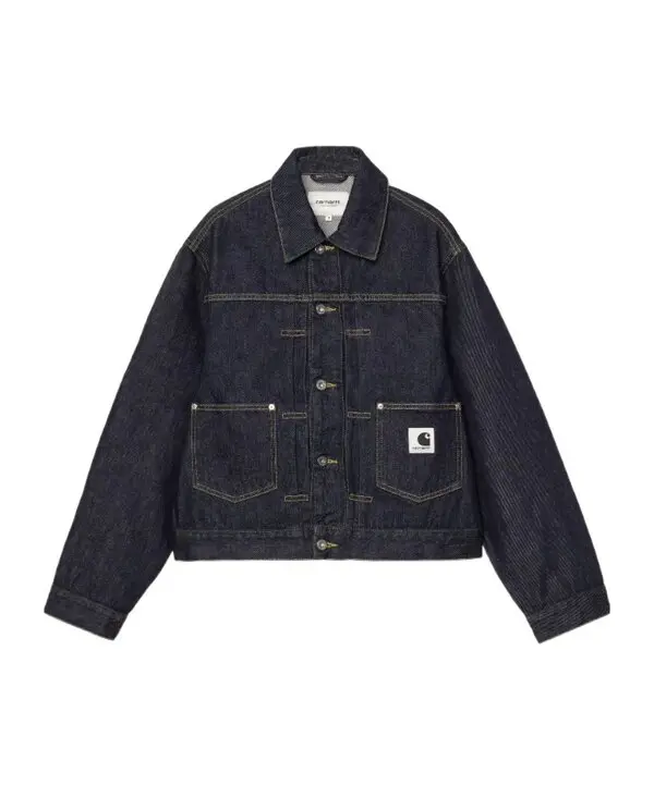 Carhartt Work In Progress Belmar Denim Jacket - Blue, Rinsed
