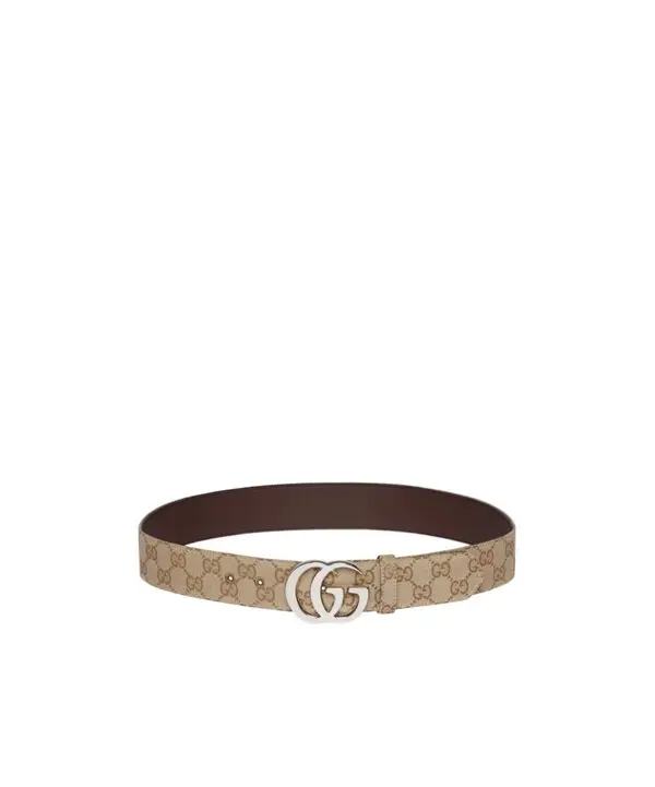 Gucci Marmont Gg Buckle Belt - Sand-colored