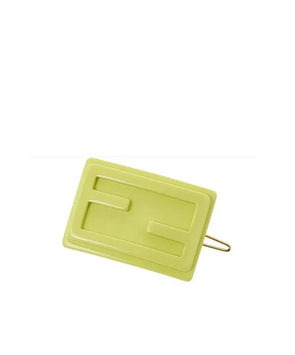 Fendi Logo Rectangular Barrette