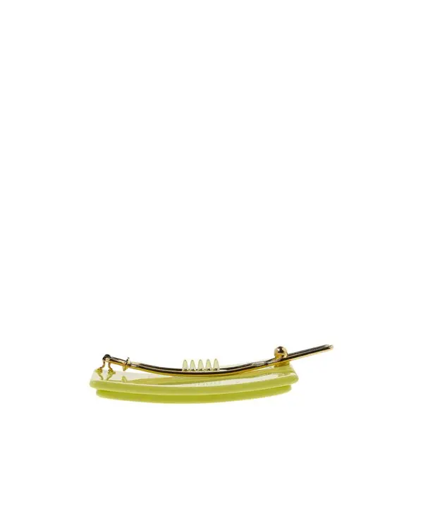 Fendi Logo Rectangular Barrette