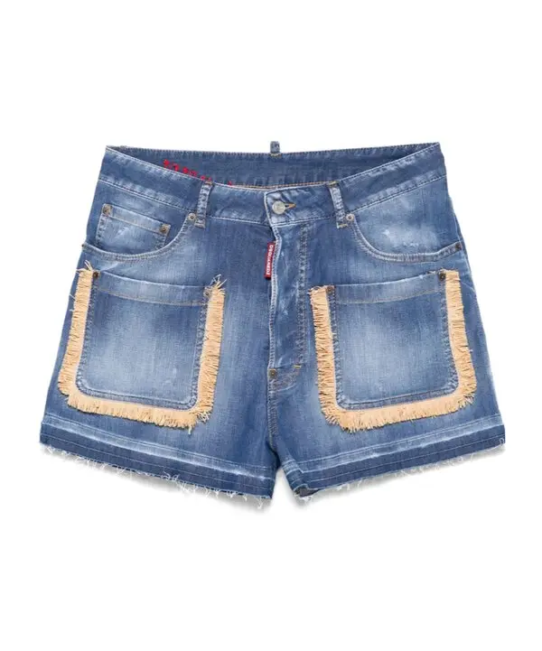 Dsquared2 Summer Lovers Denim Baggy Shorts - Imperial Blue