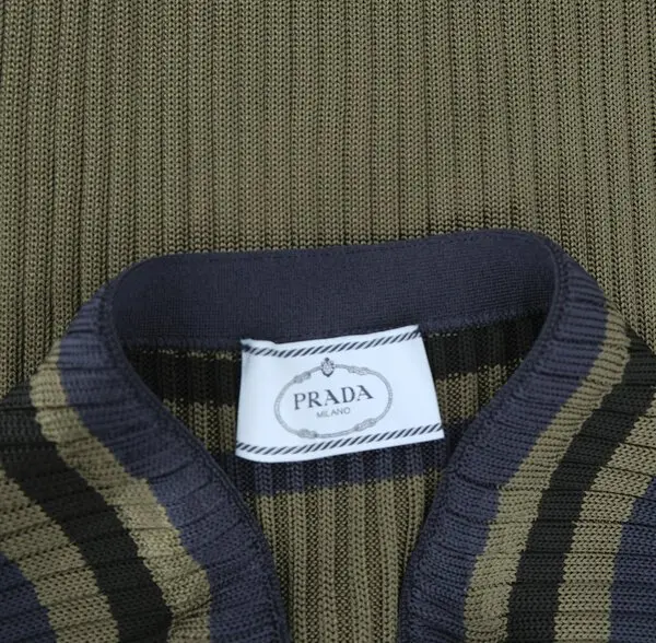Prada Ribbed Elastic Waist Skirt - Green